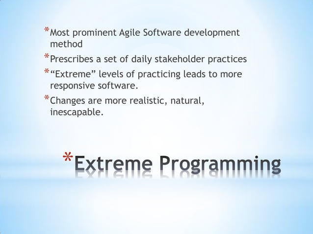 Agile software development | PPT