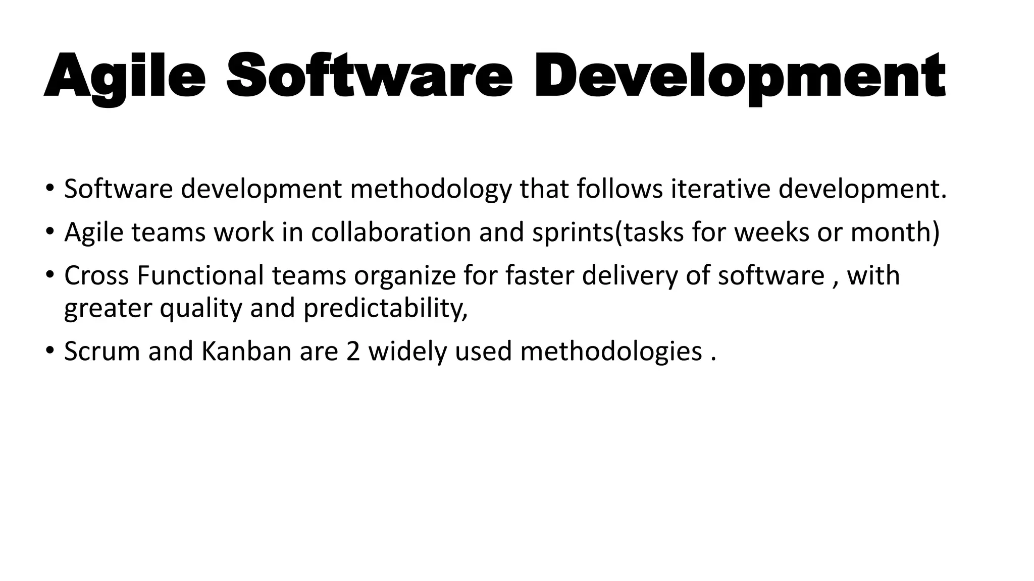 Agile software development | PPTX