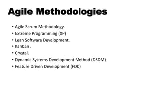 Agile software development | PPTX | Computer Software and Applications | Computing