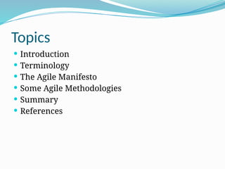 AGILE SOFTWARE DEVELOPMENT - General Overview | PPT