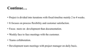 Agile Software Development Life Cycle ppt | PPTX