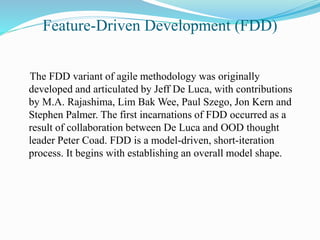 Agile software development and its methodology | PPT