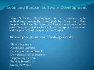 Agile software development and its methodology | PPT