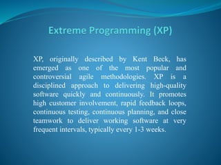 Agile software development and its methodology | PPT