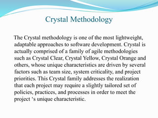 Agile software development and its methodology | PPT