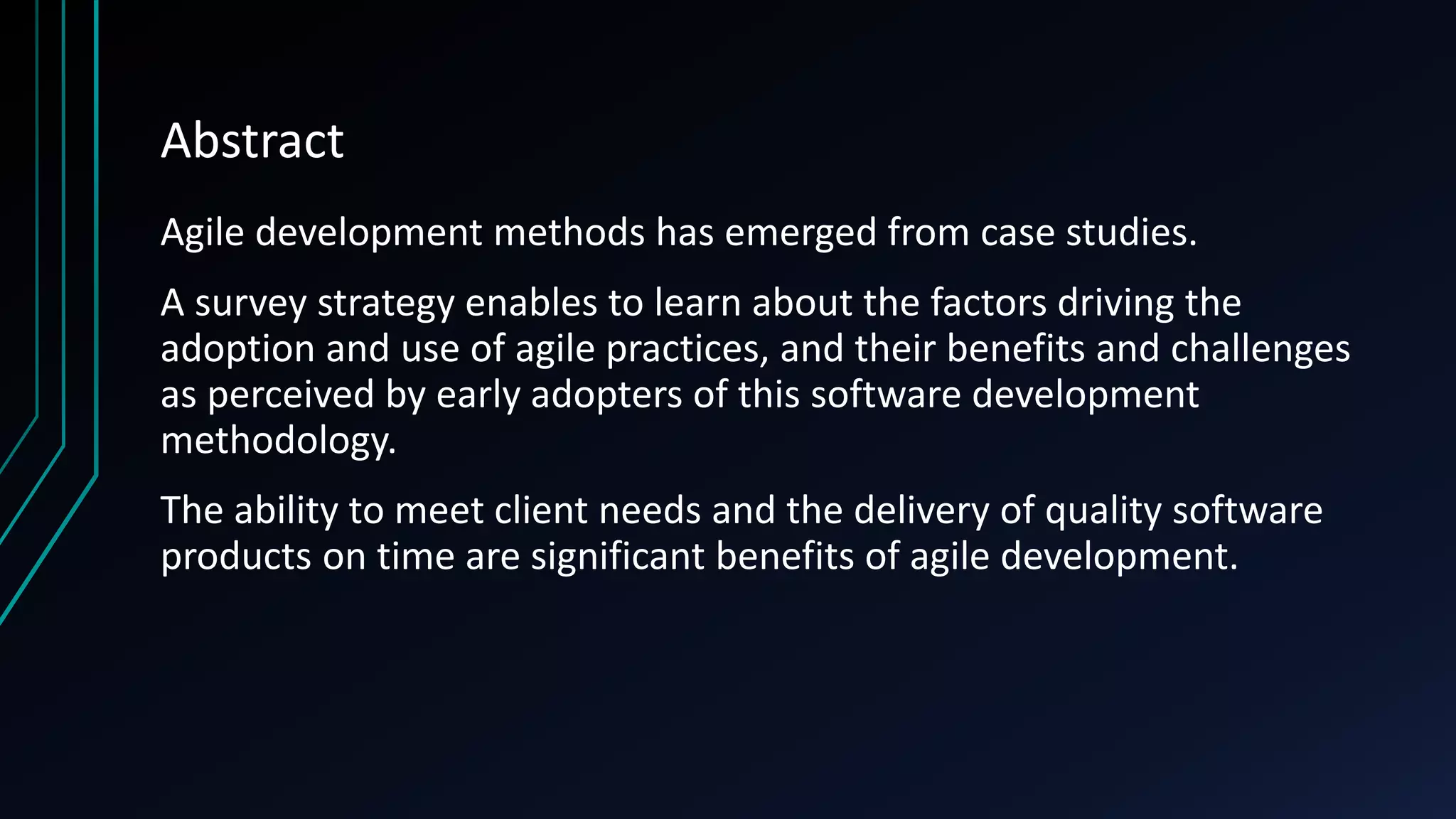 Agile software development | PPTX