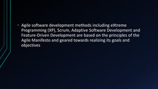 Agile software development | PPTX