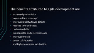 Agile software development | PPTX