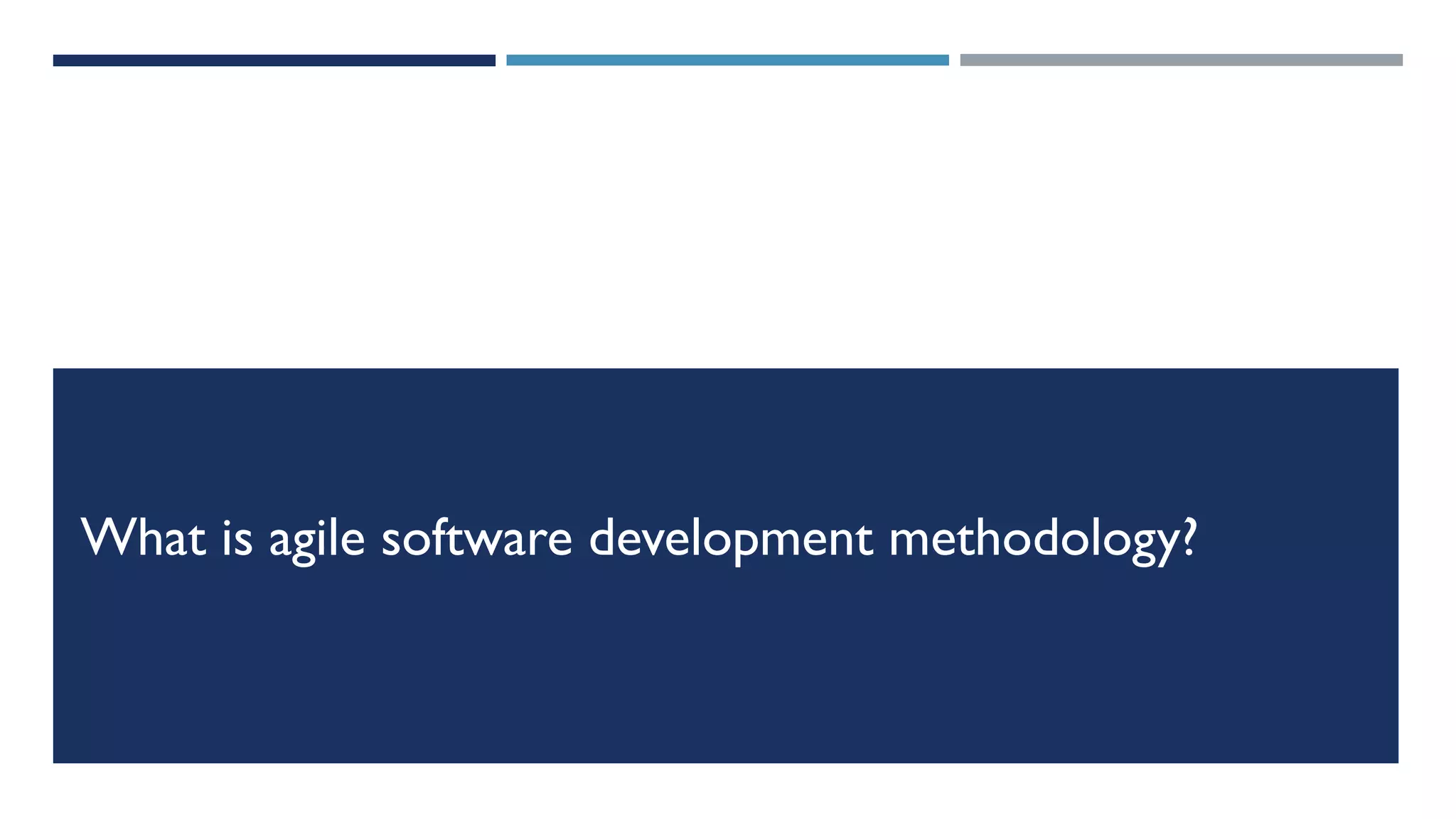 Agile Software Development Methodology Odp