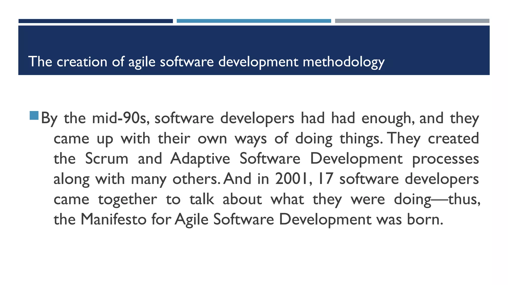 Agile software development methodology | ODP