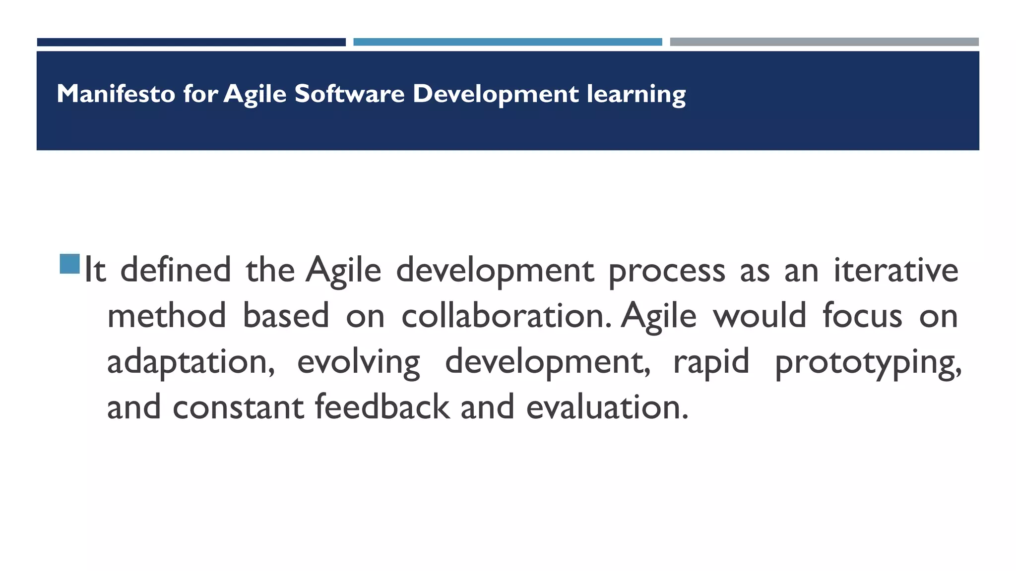 Agile software development methodology | PPT