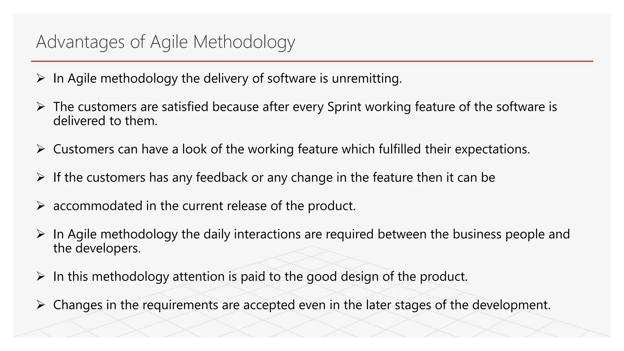 Agile software development methodology | PPTX