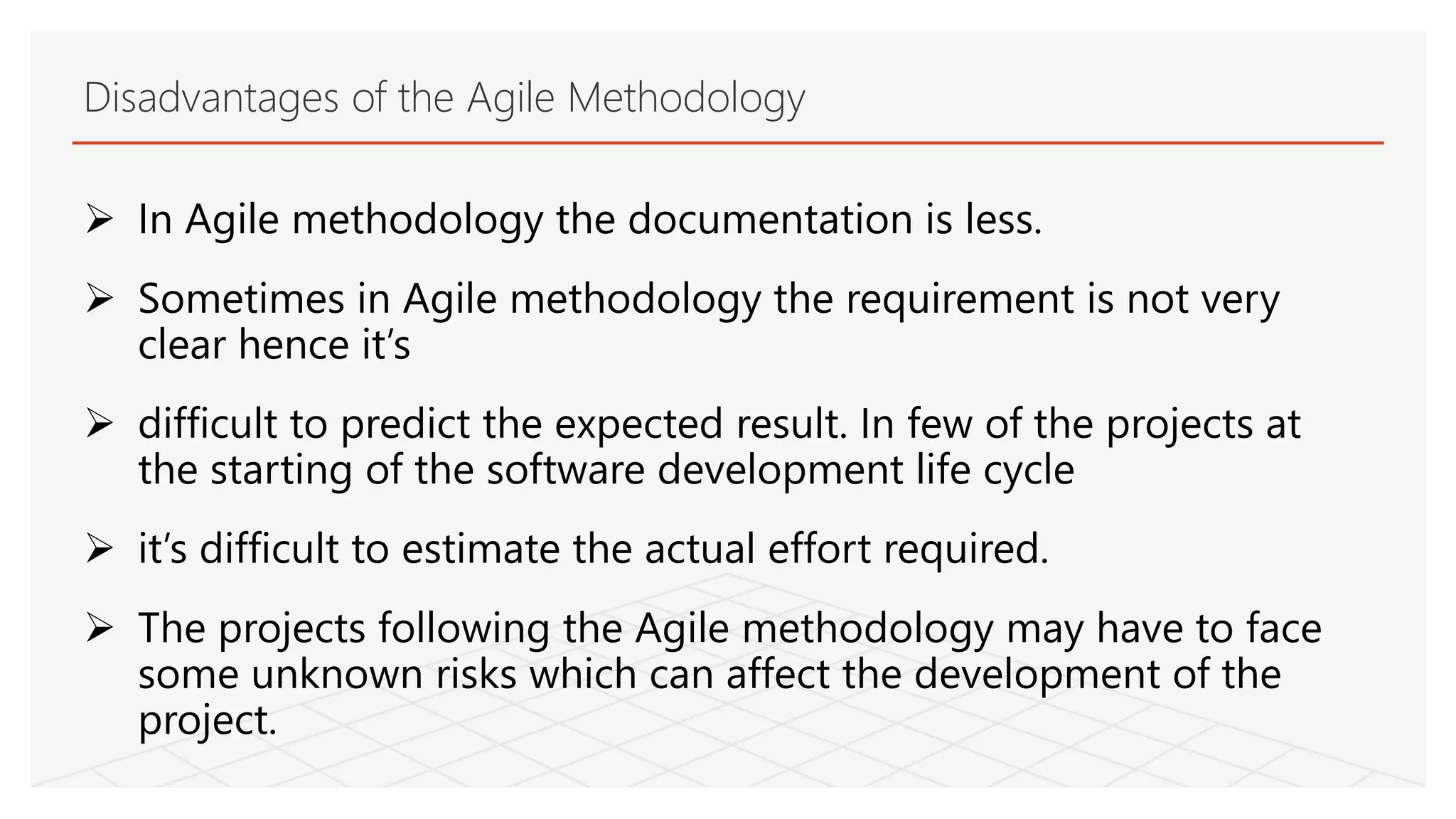 Agile software development methodology | PPTX