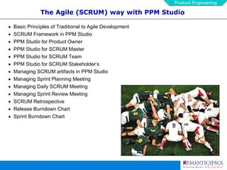 Agile Software Development With Ppm Studio Final | PPT
