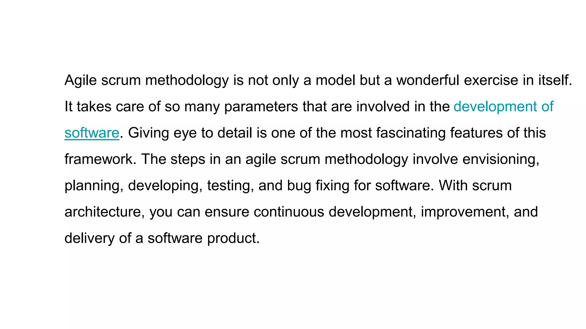 Agile Software Development With Scrum A Complete Guide To The Steps In Agile Scrum Methodology