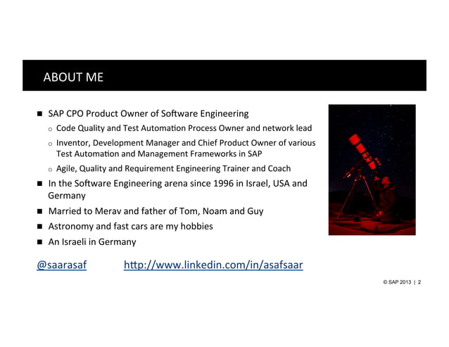 Agile software Engineering @ SAP | PDF