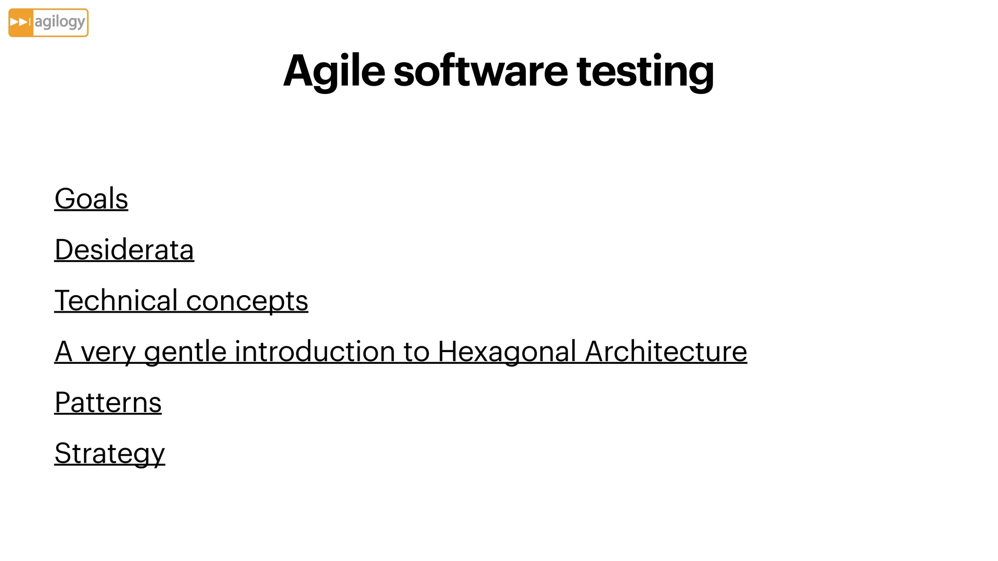 Agile Software Testing the Agilogy Way | PPT