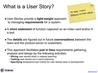 Agile stories, estimating and planning | PDF