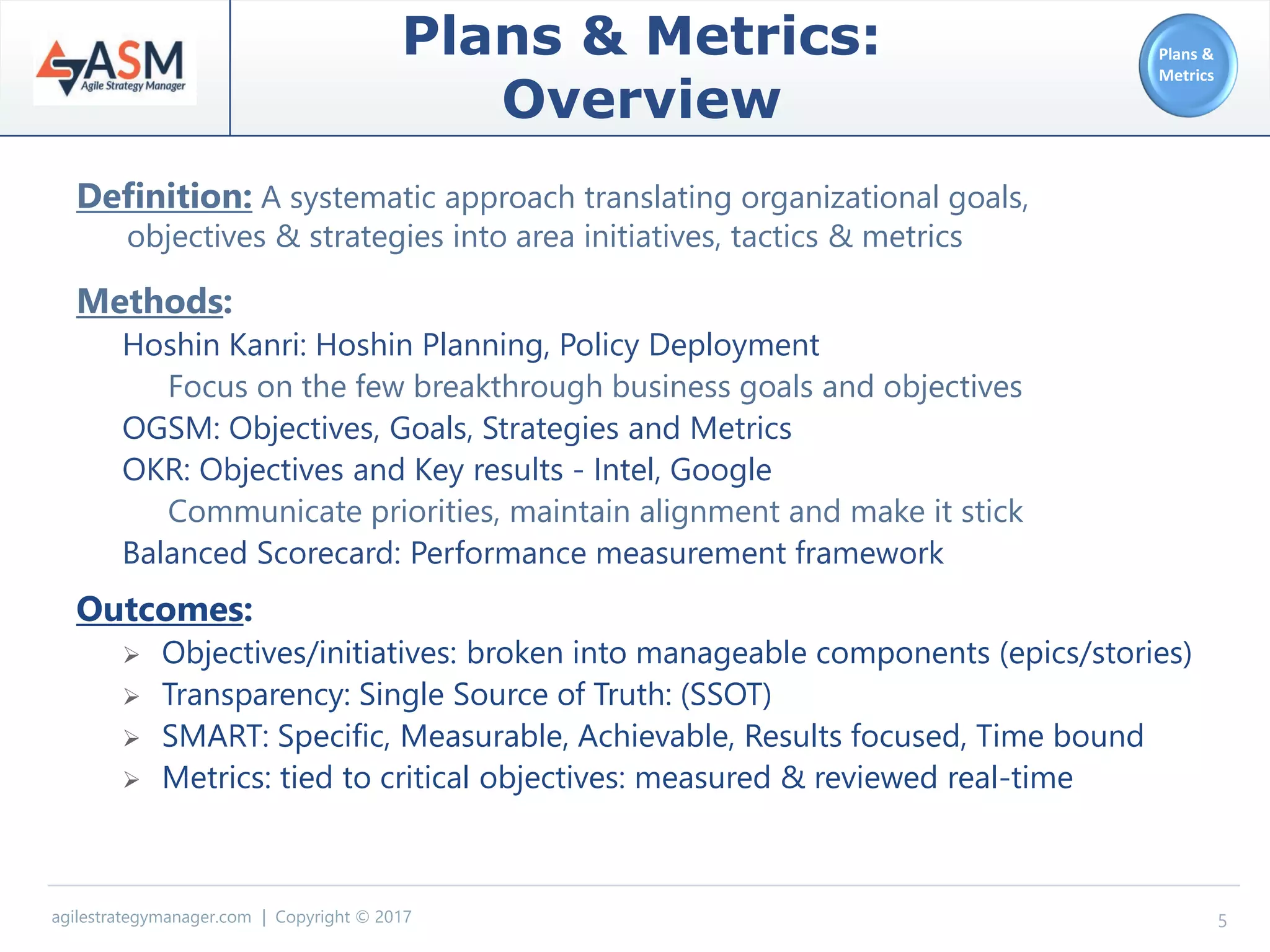 Agile strategy execution framework, part 1 | PPT