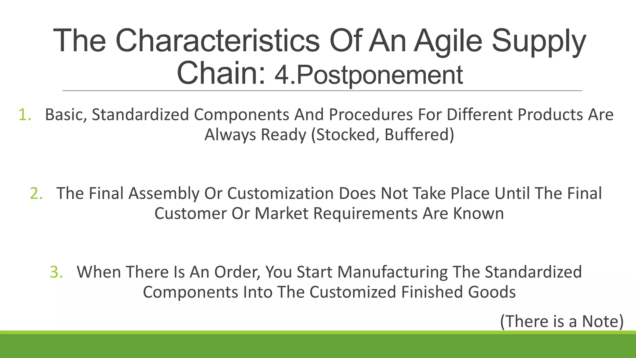 Agile supply chain | PPTX