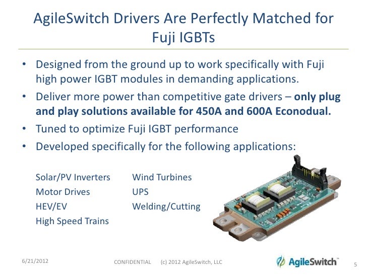 IGBT Drivers for IGBTs by AgileSwitch
