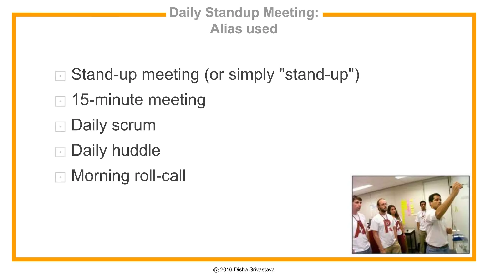 Agile Terms Series - Daily Stand-up Meeting | PPTX