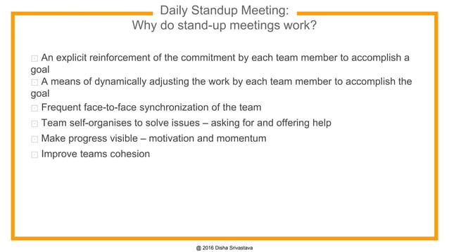 Agile Terms Series - Daily Stand-up Meeting | PPT