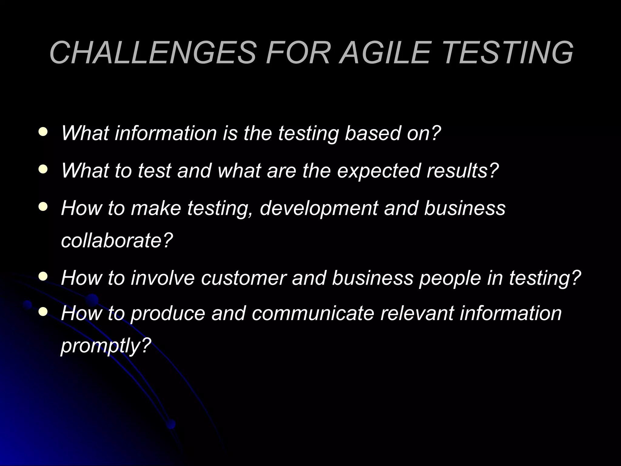 Agile testing | PPT