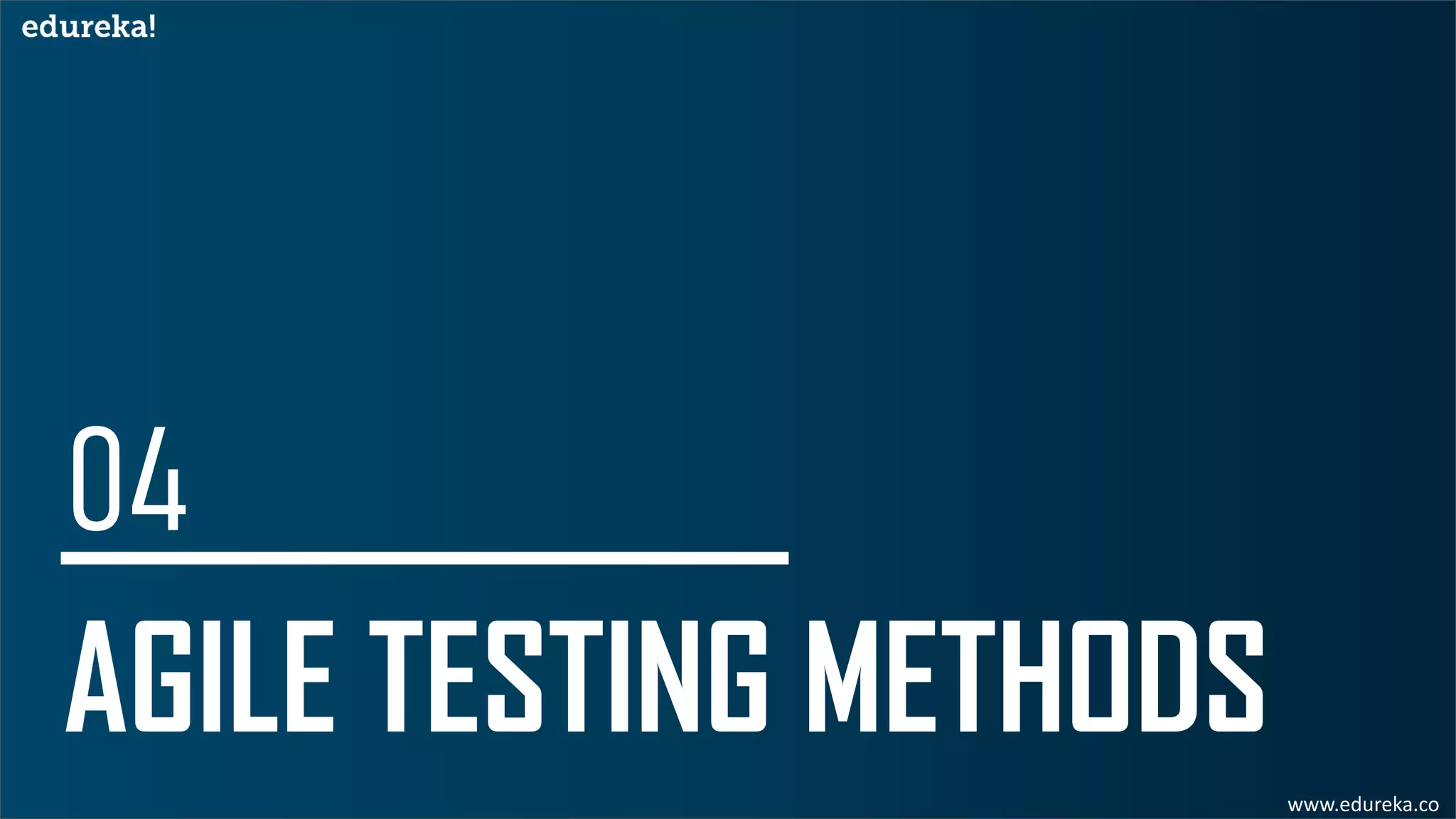 What is Agile Testing? Edureka | PPT