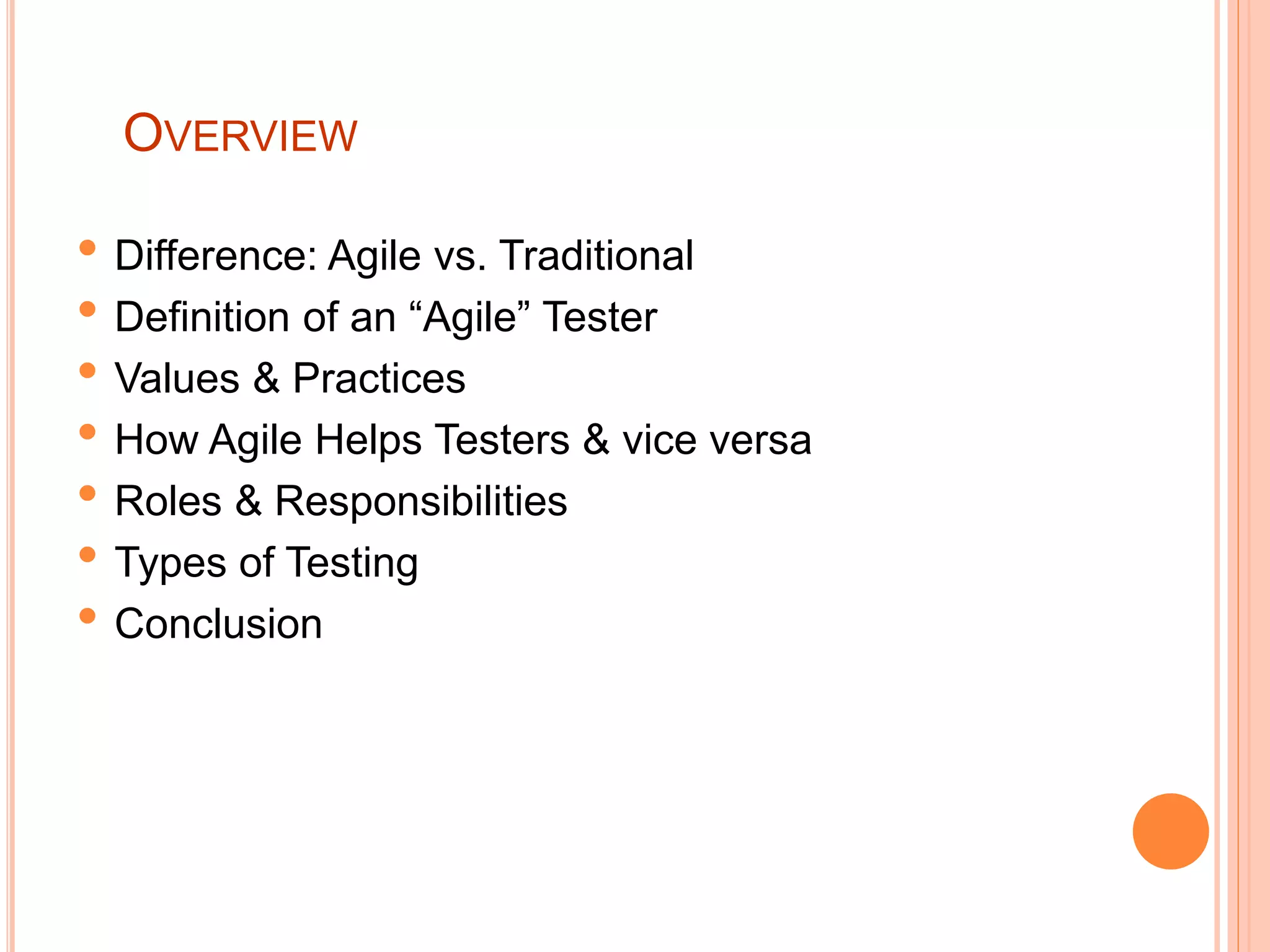 Agile testing | PPTX