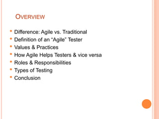 Agile testing | PPTX