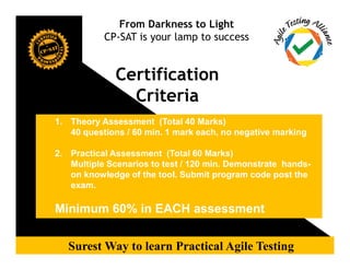CP-SAT - Certified Professional Selenium Automation Testing | PDF