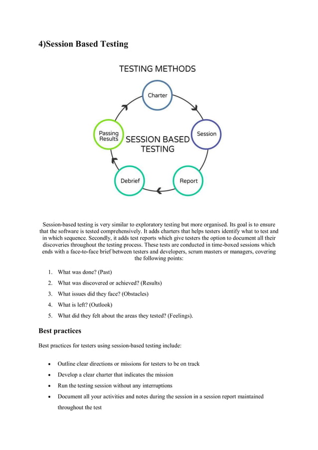 Agile Testing Best Practices And Methodology Pdf