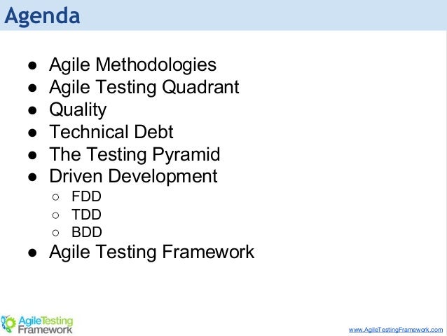 Agile Testing Framework The Art Of Automated Testing