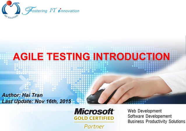 Agile Testing Introduction | PPT