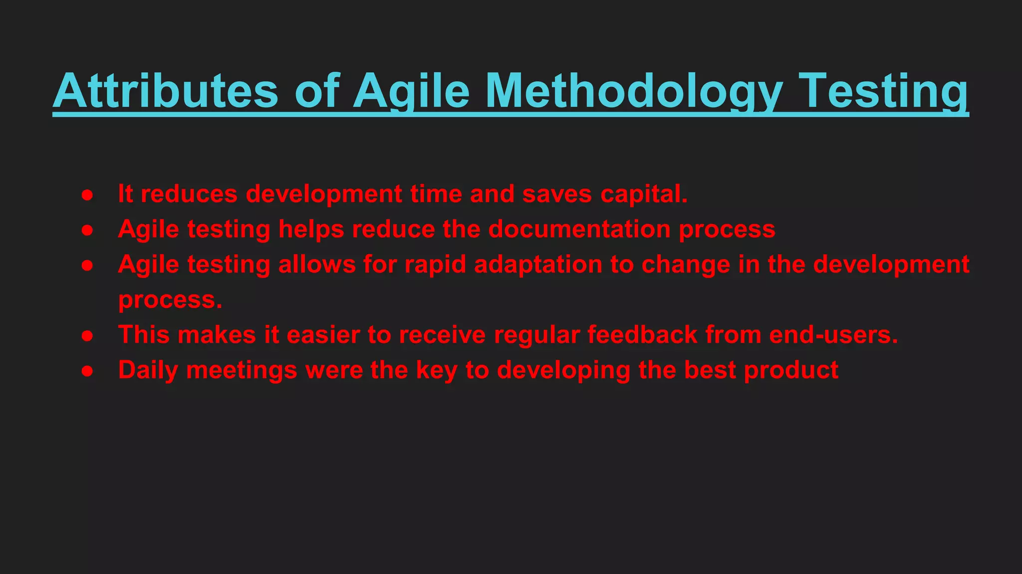 Agile Testing Methodology Principles Of Agile Testing Methodolgy Ppt