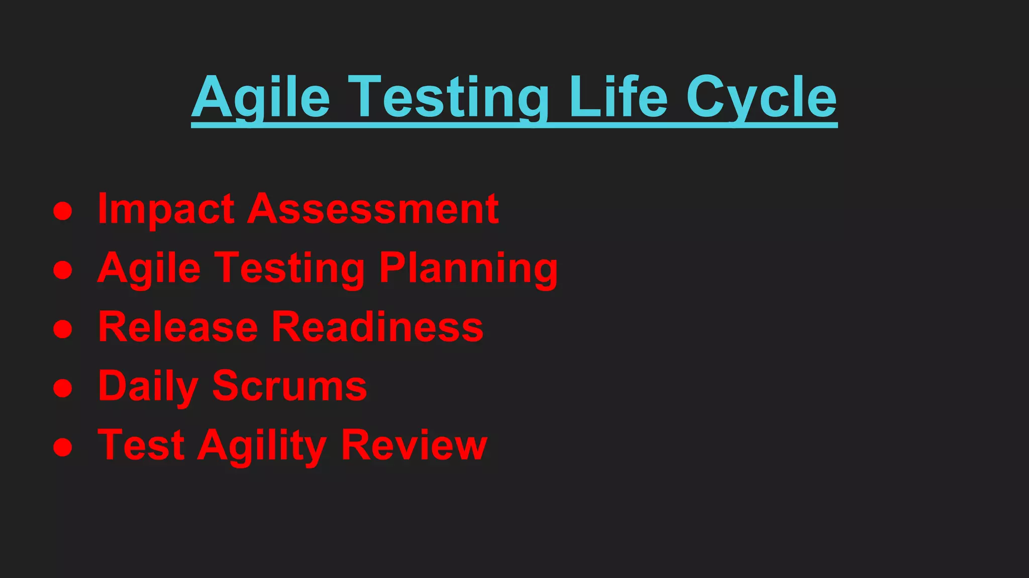 Agile Testing Methodology Principles Of Agile Testing Methodolgy Ppt
