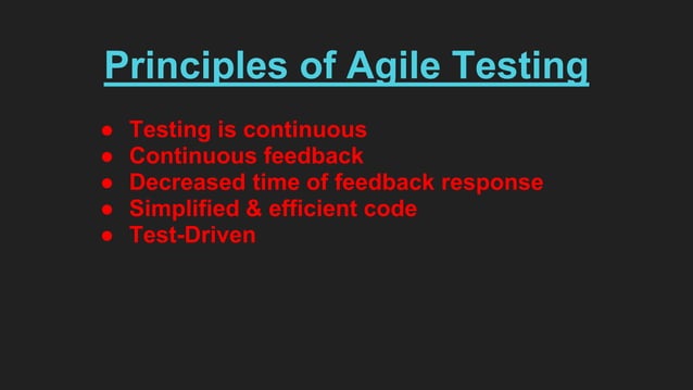 Agile Testing Methodology- Principles of Agile Testing Methodolgy | PPT