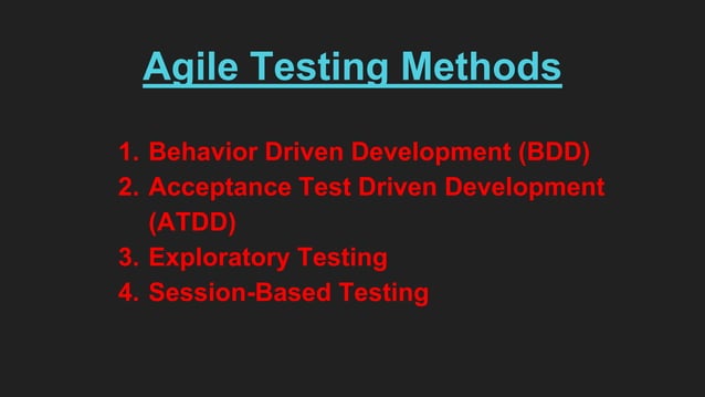 Agile Testing Methodology- Principles of Agile Testing Methodolgy | PPT