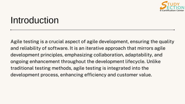 Agile Testing: Testing in Agile Development Environments | PDF