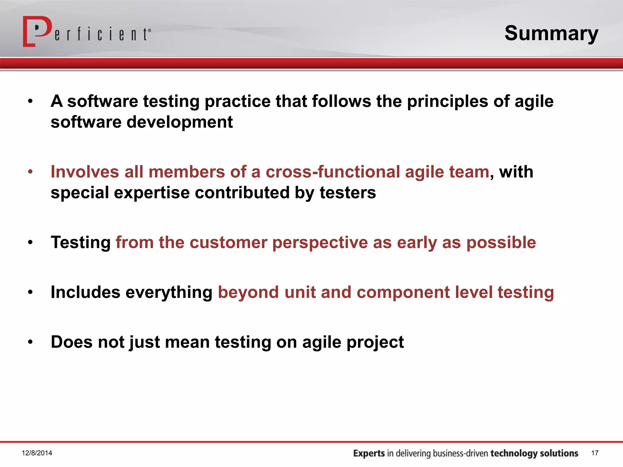 Agile testing quadrants discussion | PDF