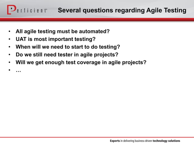 Agile testing quadrants discussion | PDF