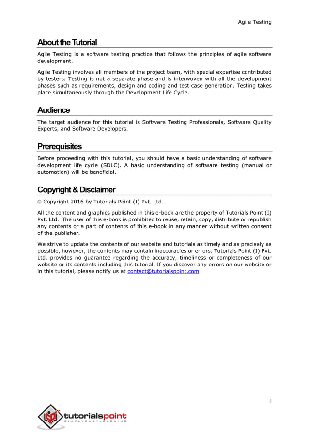 Agile Testing Tutorial Pdf Free Download 0239