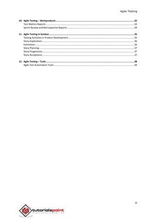 Agile testing tutorial | PDF