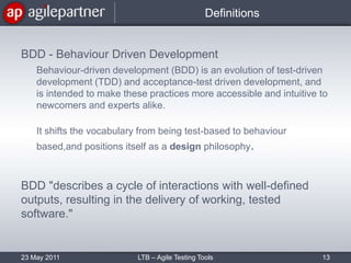 Agile test tools | PPT