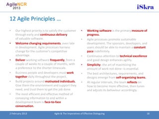 Agile NCR 2013 - Milind Agnihotri - Agile & the imperatives of ...