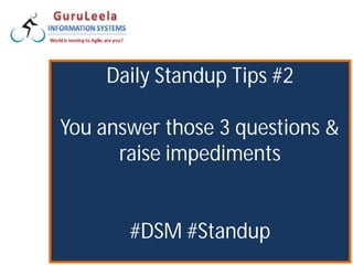 Agile tips - Daily StandUp | PDF