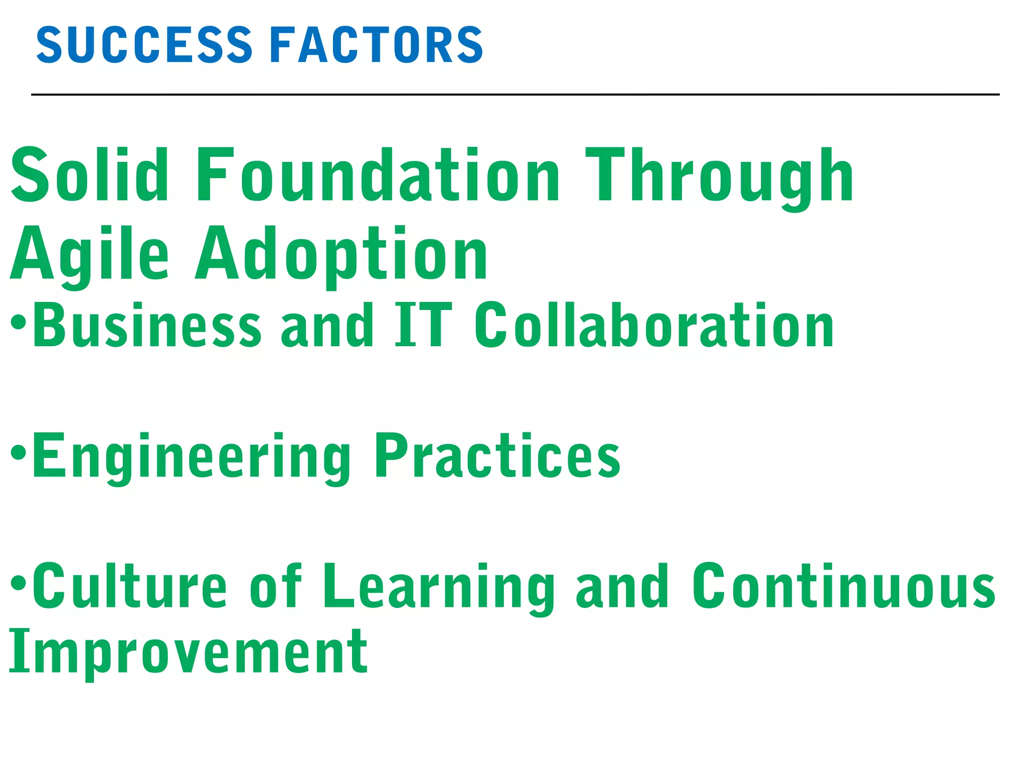 Agile Transformation: The Difference Between Success and Failure | PPT