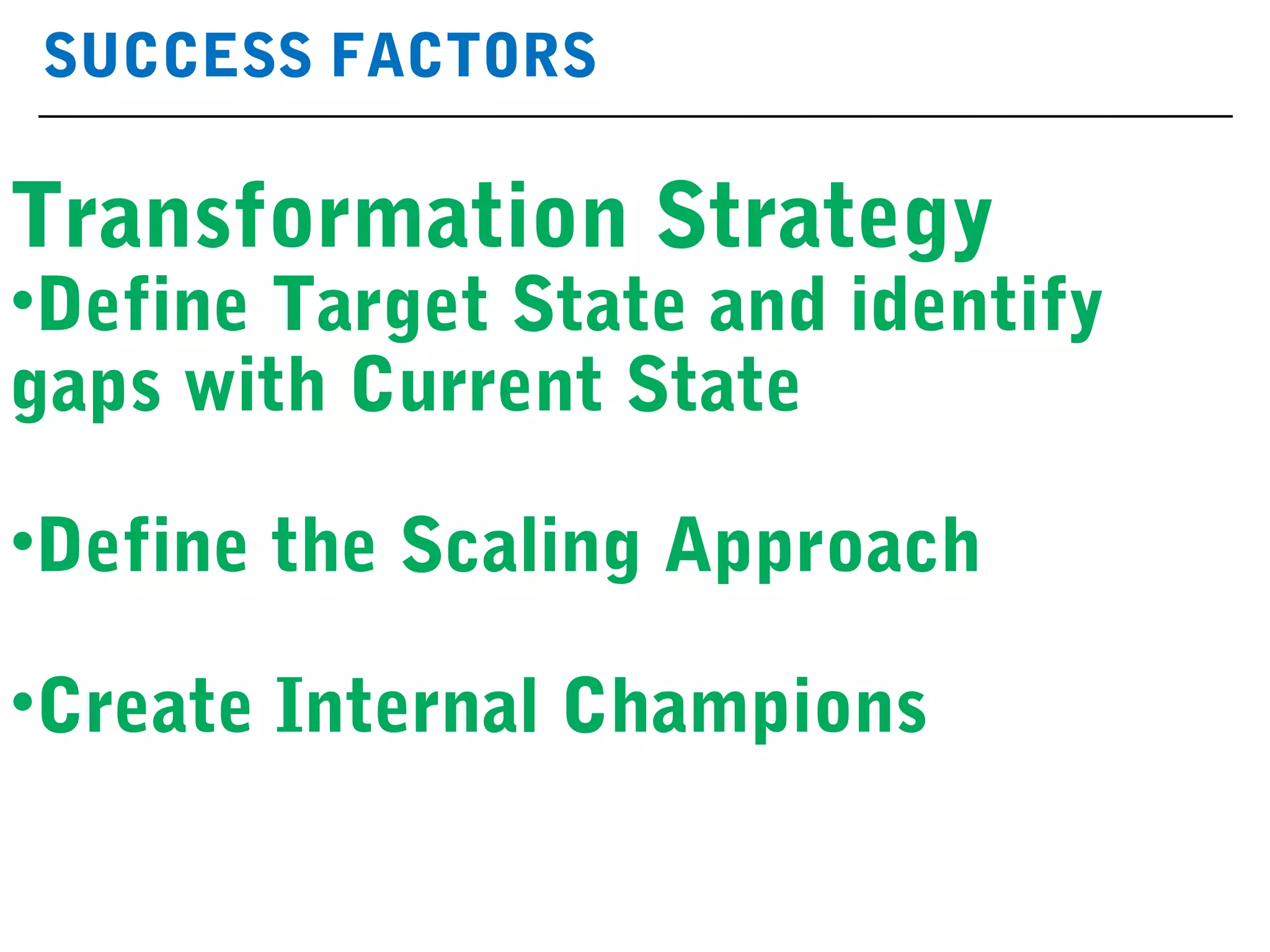 Agile Transformation: The Difference Between Success and Failure | PPT