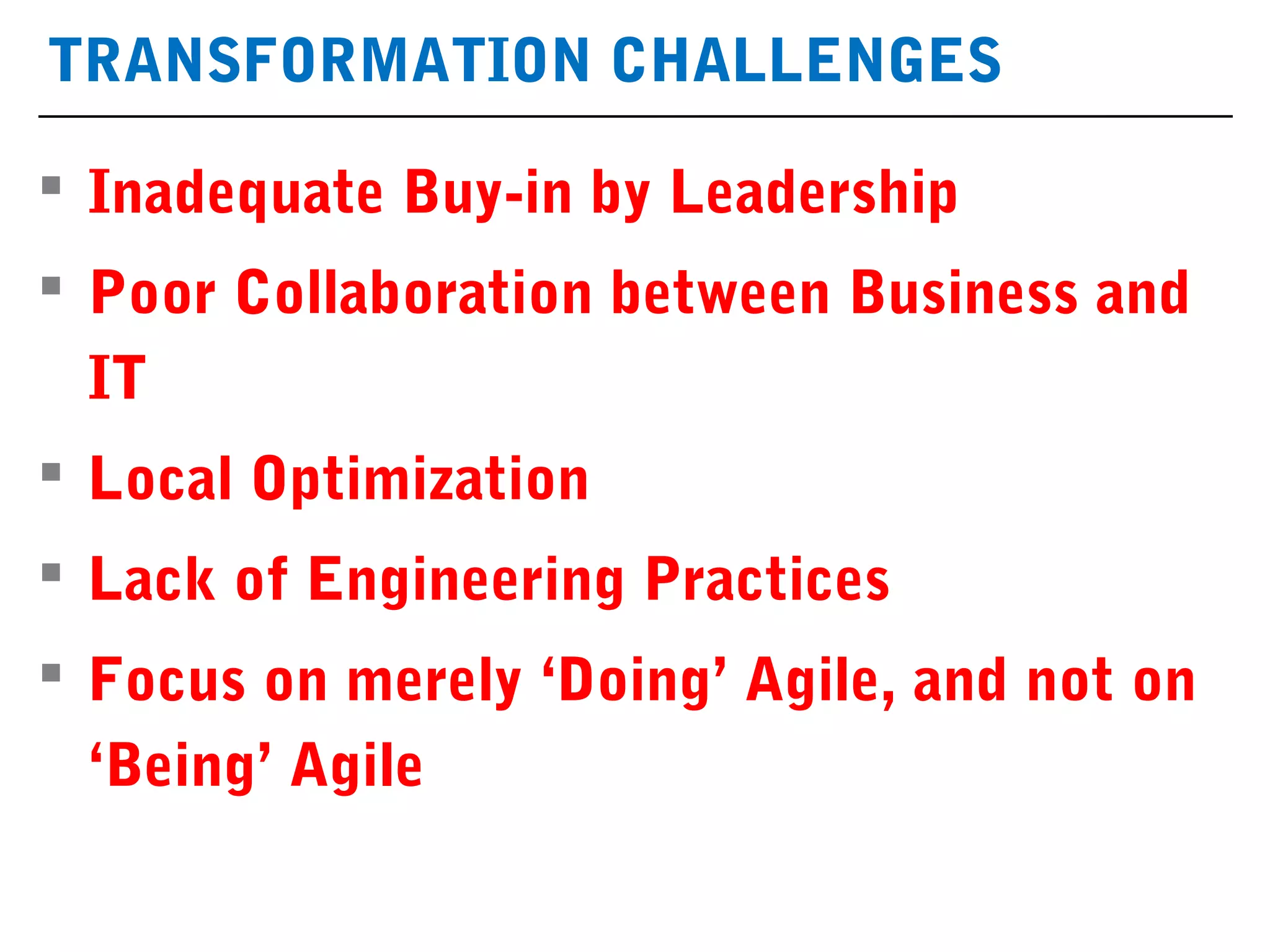 Agile Transformation: The Difference Between Success and Failure | PPT